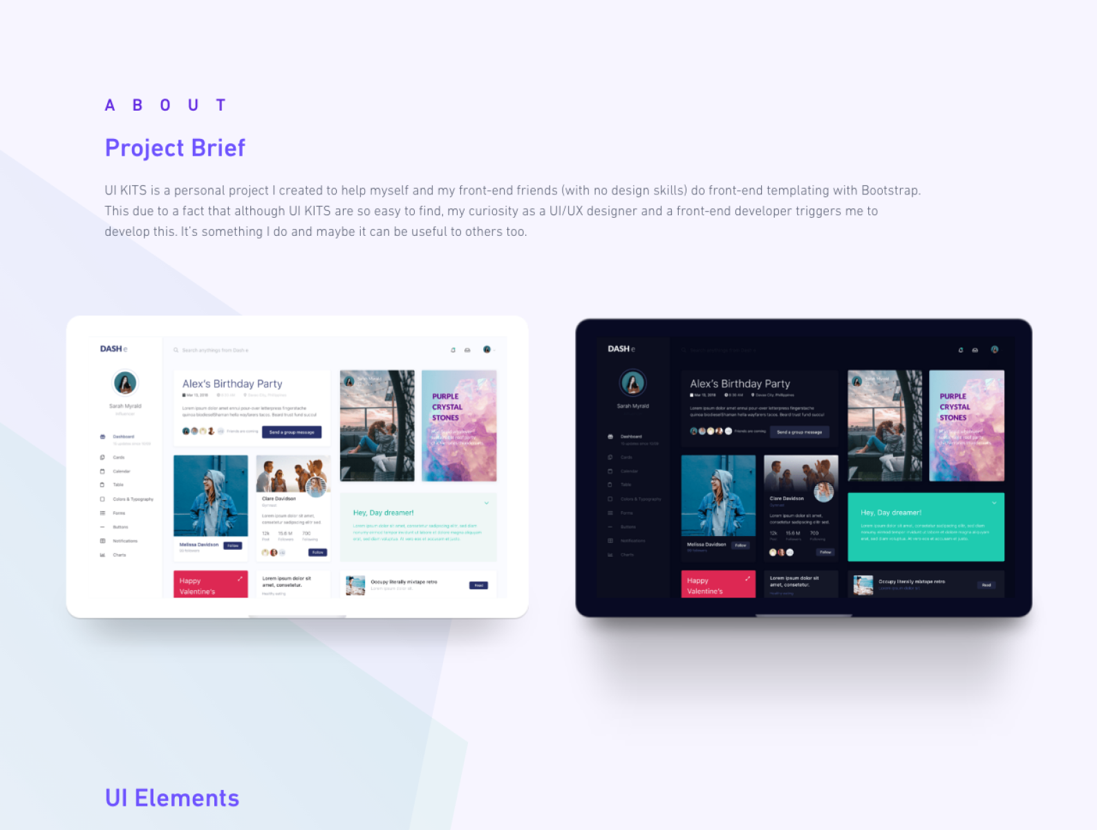 Ui kits - Project Description by Restie Antiquin on Dribbble
