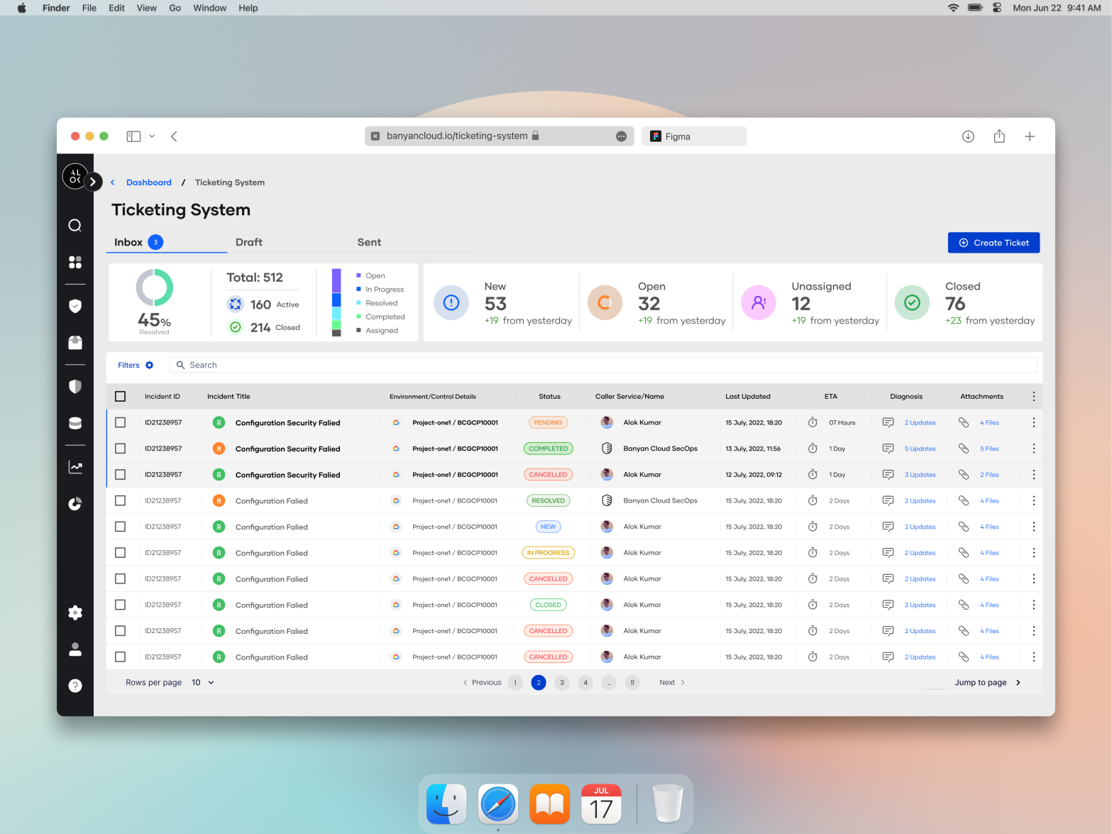 Inbox - Ticketing System by ALOK on Dribbble