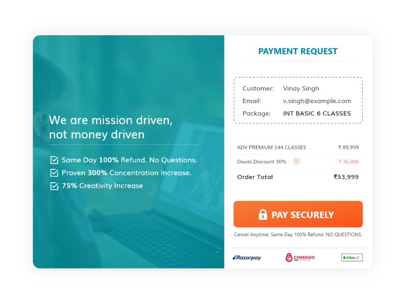 Payment Page Web UI Concept Design by Vinay Singh on Dribbble