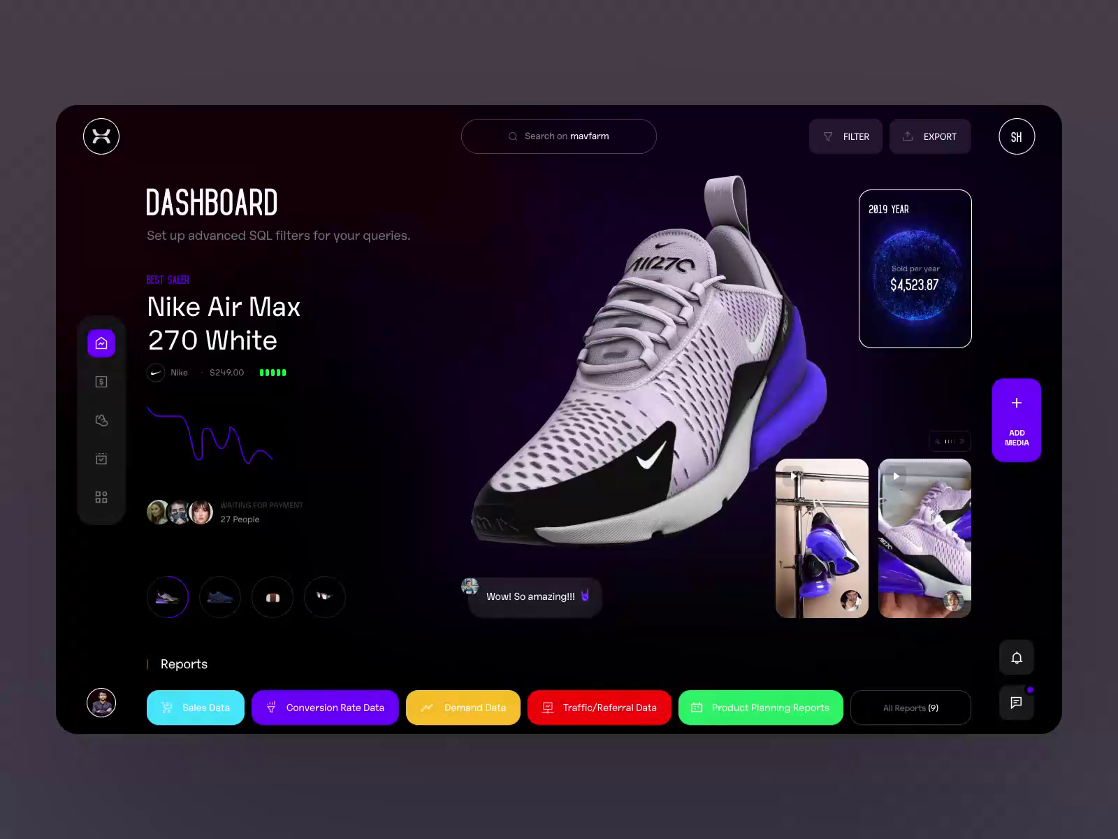 Main Page Dasshboard Mav.Farm by Slava Kornilov for Geex Arts on Dribbble