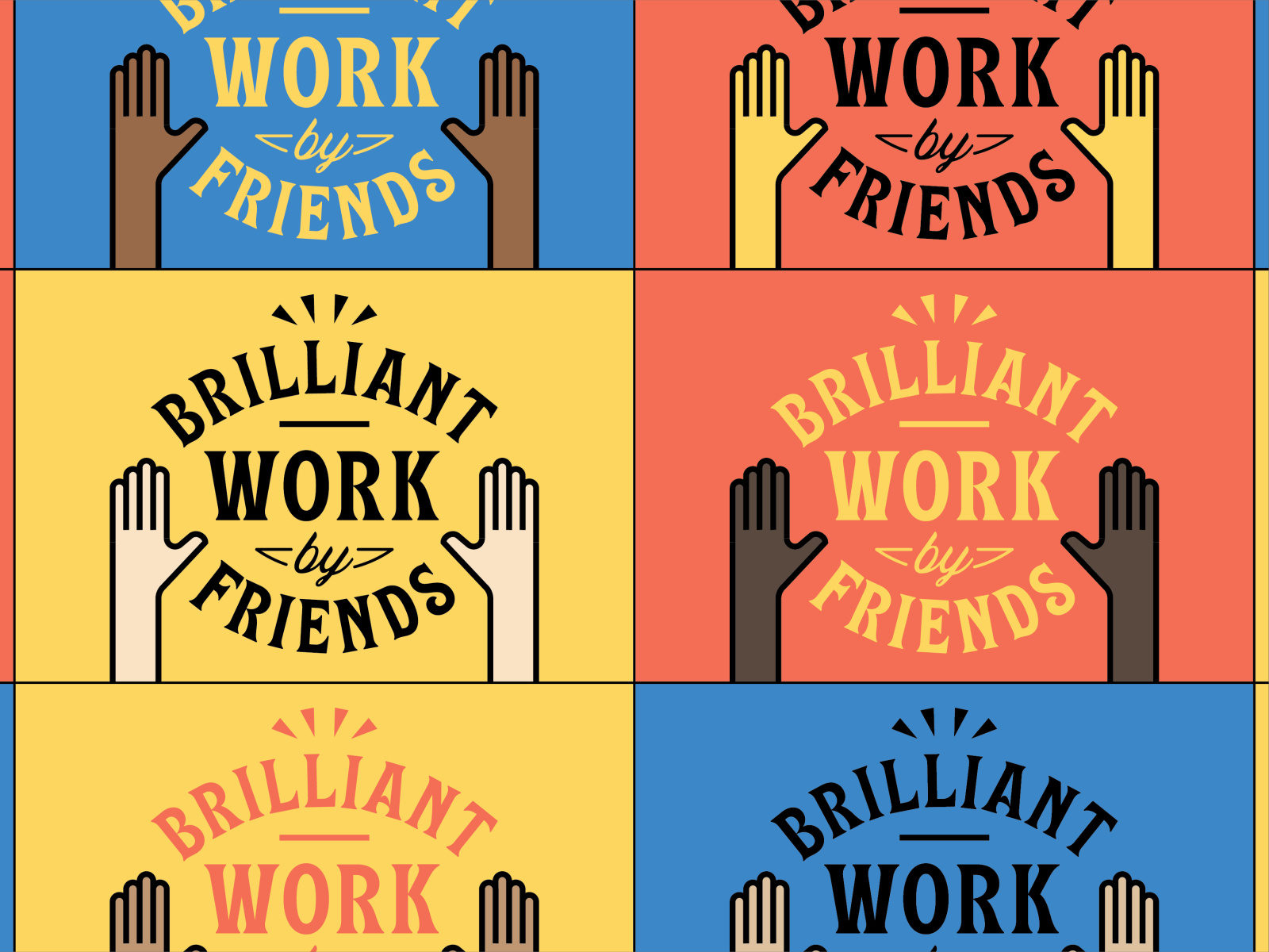 Brilliant Work by Friends - Badges by George P. Wilson on Dribbble