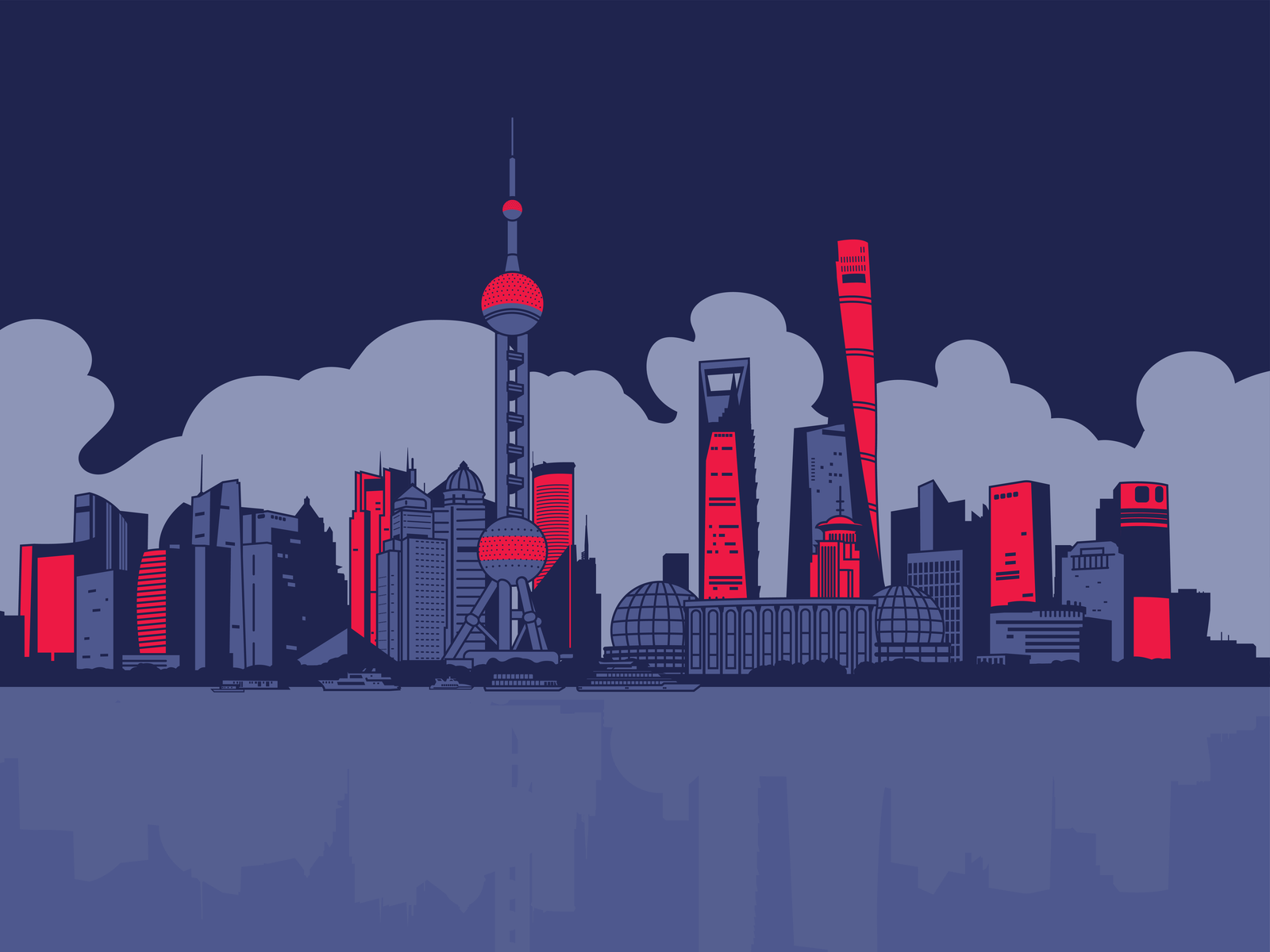 Shanghai by James Cole on Dribbble