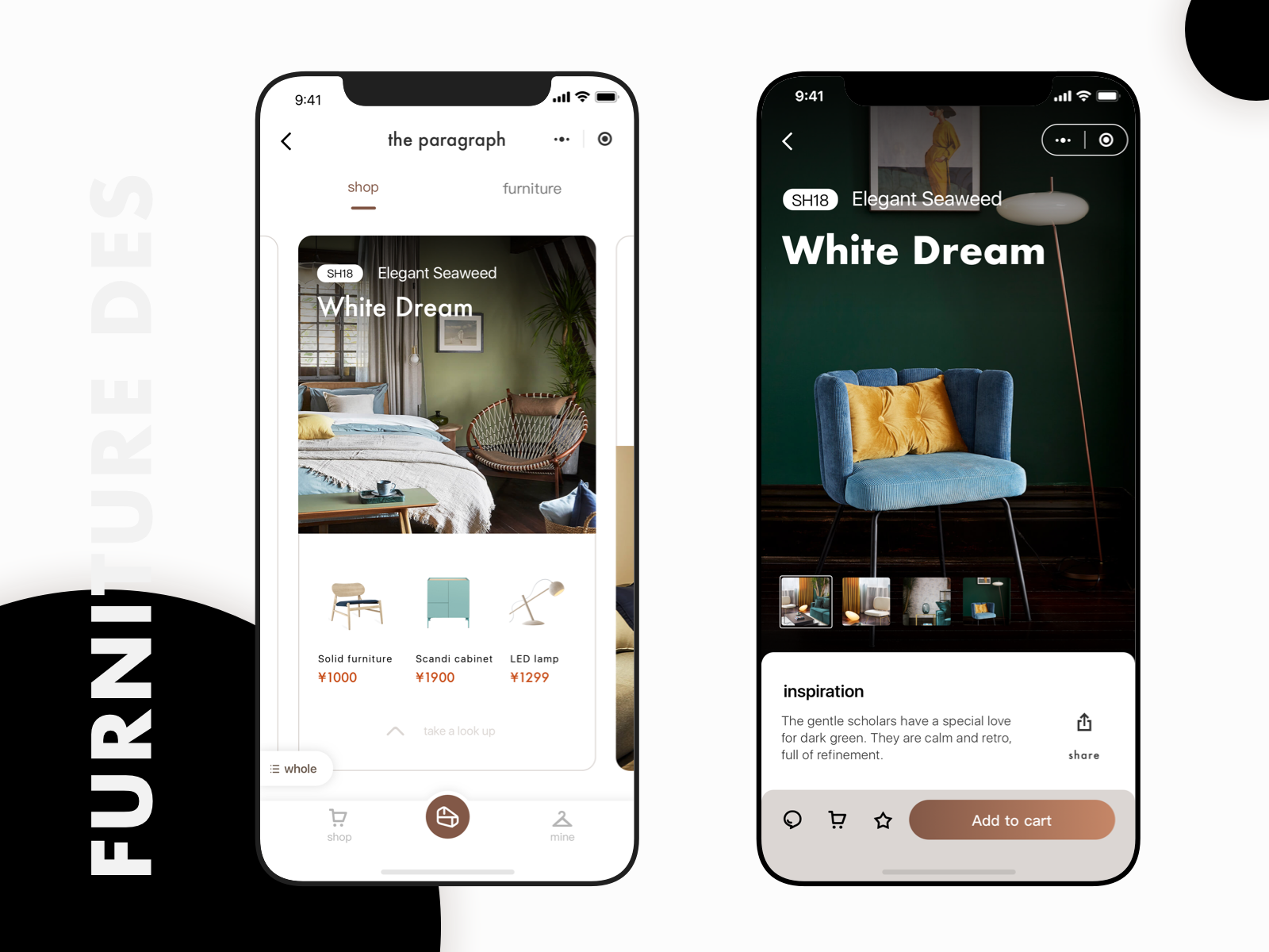 Furniture Small Programming APP Design by xiaojunjun for AGT on Dribbble