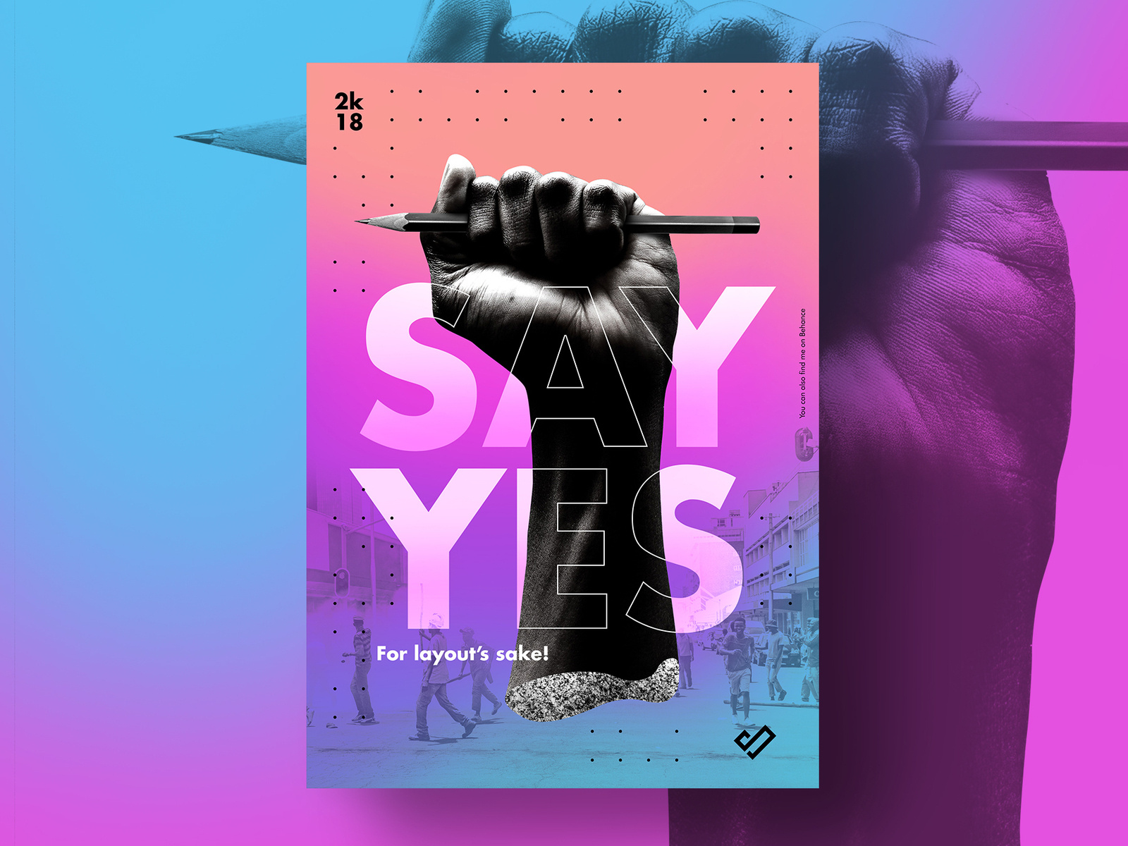 Activist - poster by Vlad Sorescu on Dribbble