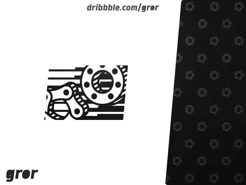 Chain and Bearing Logo by gror | let's do design on Dribbble
