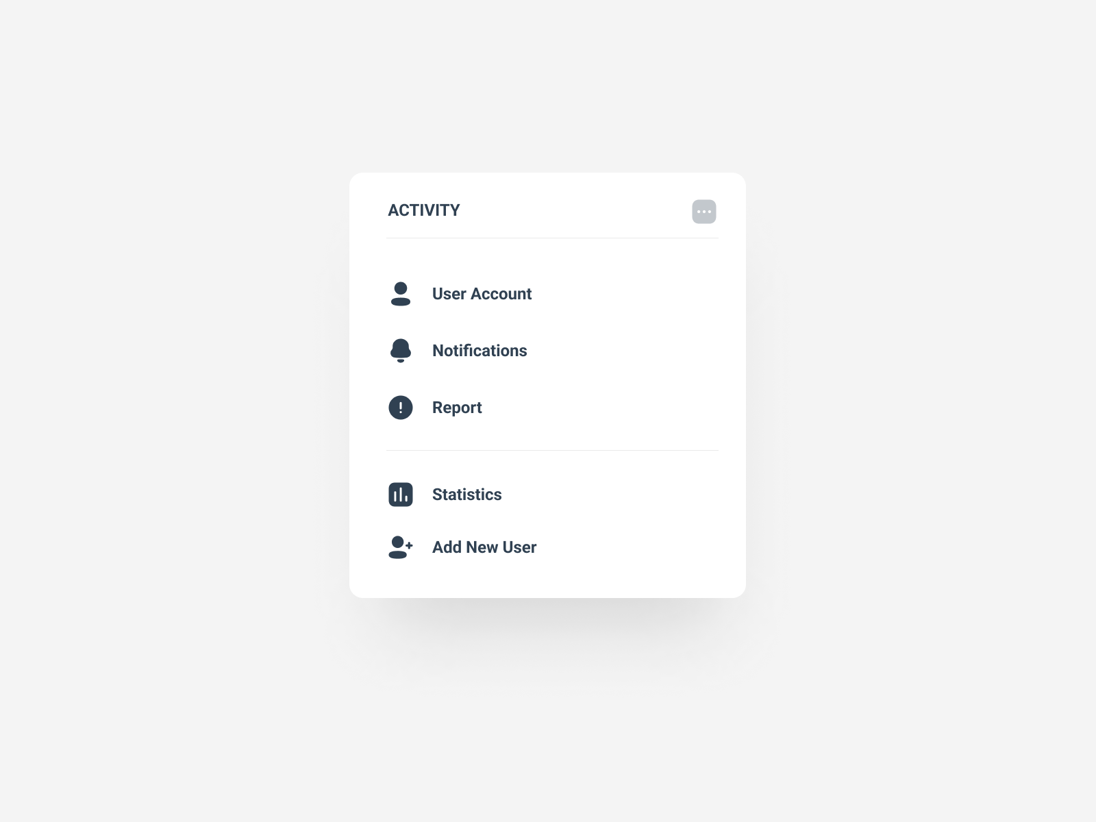 Menu UI by Saymon Been on Dribbble