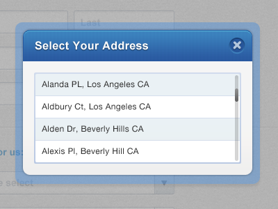 Modal by Ralph Ashby on Dribbble