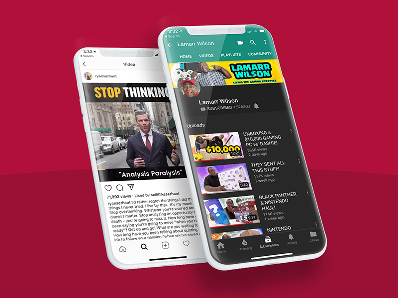 Microcontent Mockup by Andrew Falchook on Dribbble