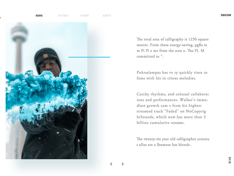 Web page dynamic effect by Hephaistos for DKP on Dribbble