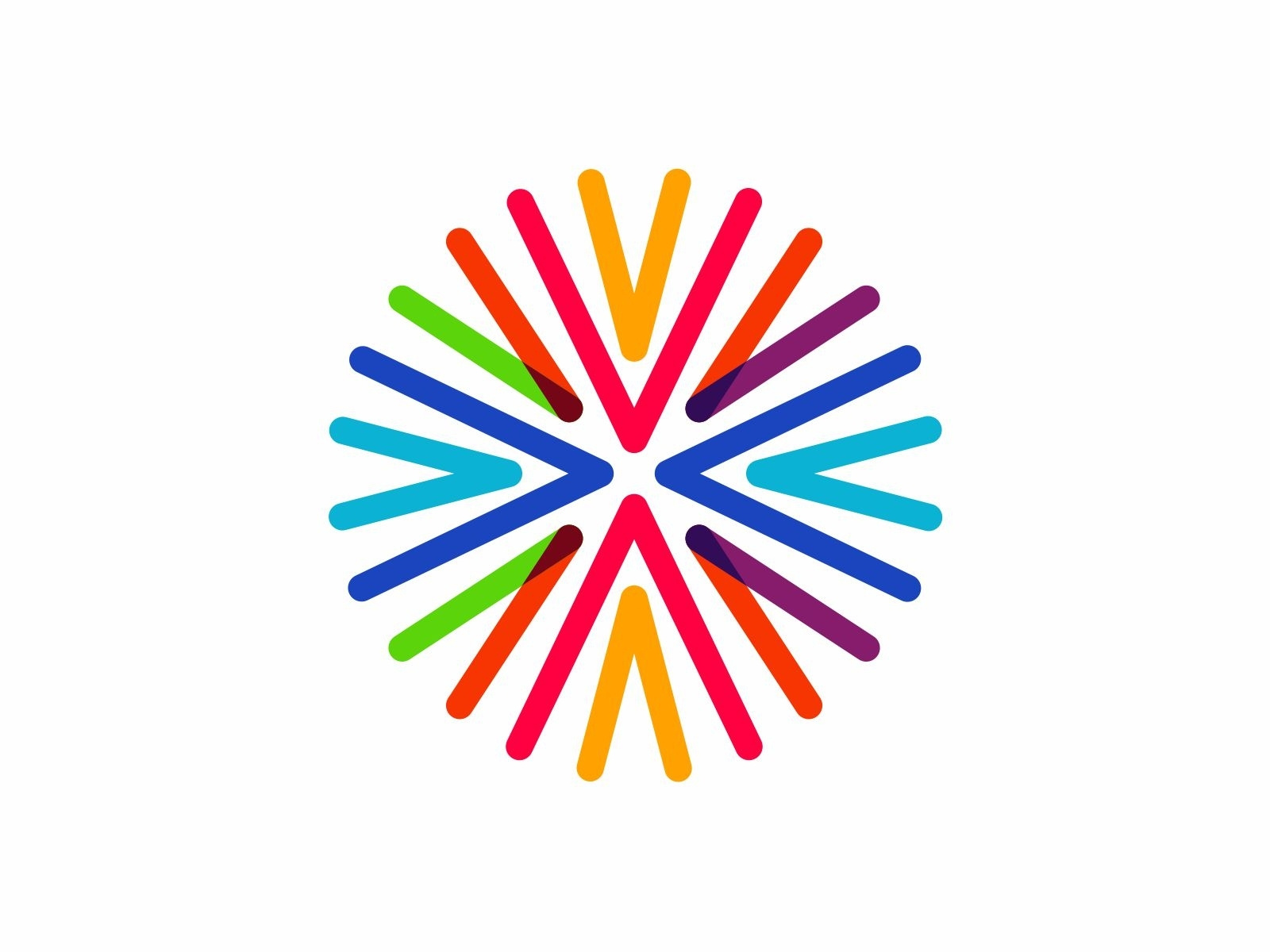 Colorful Circle Lines Logo Design by Buqancreative on Dribbble