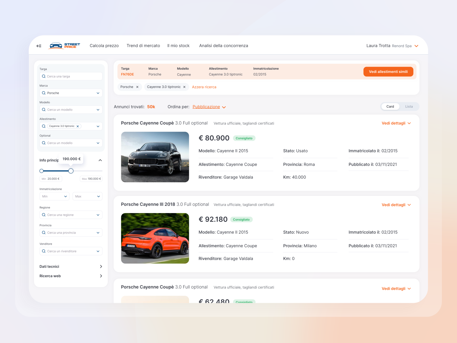 Platform for car dealers by Laura Trotta on Dribbble