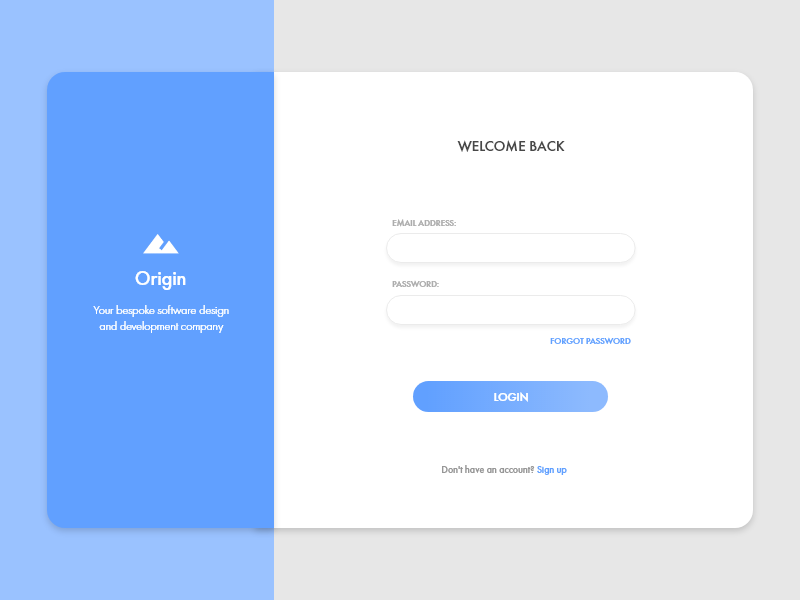 Sign Up - web app by Caroline Handyside on Dribbble