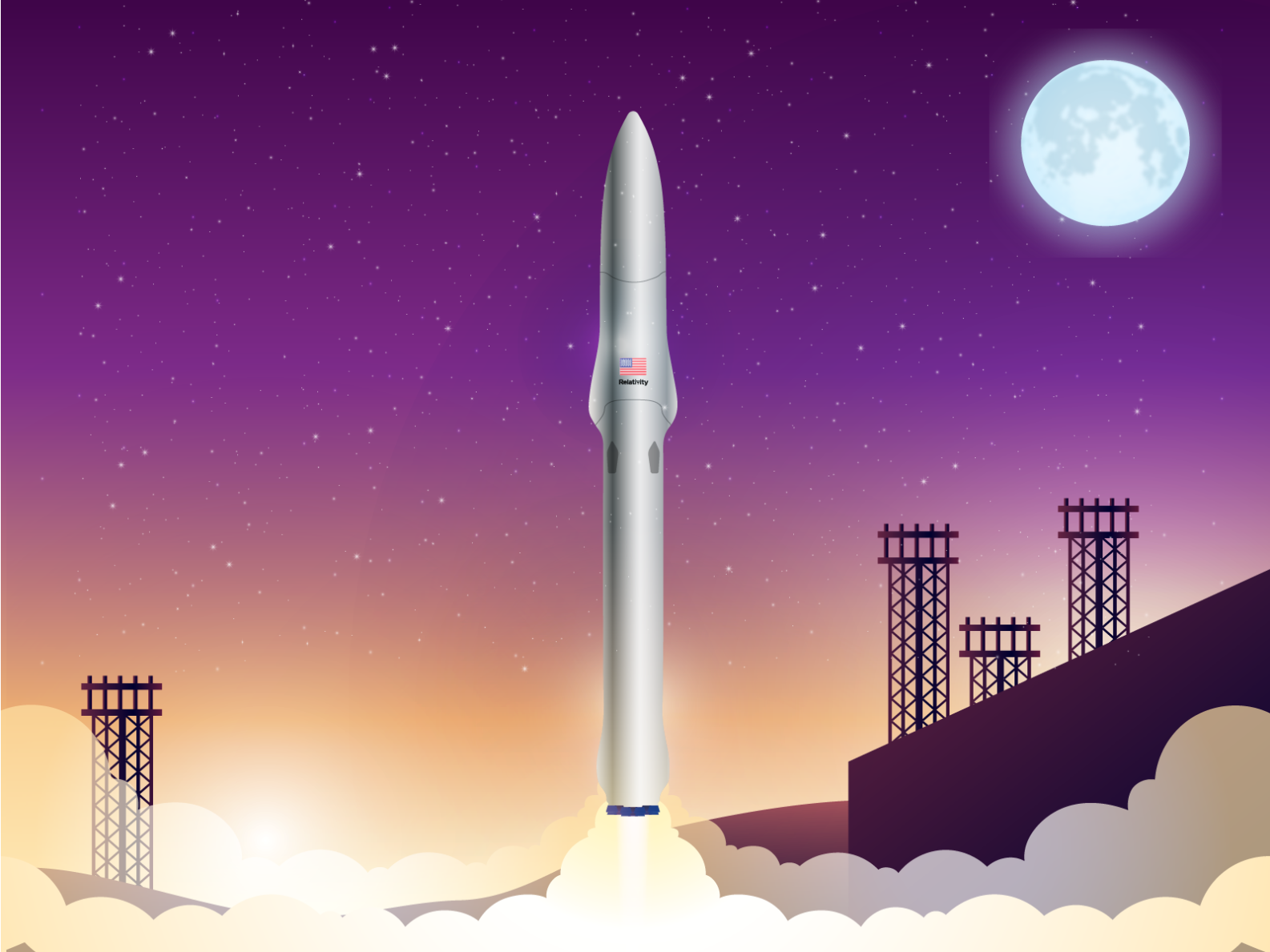 Illustration for relativity space by Виктория Лупинская on Dribbble