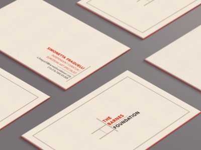 Barnes Foundation Business Cards by Esper Blemings on Dribbble