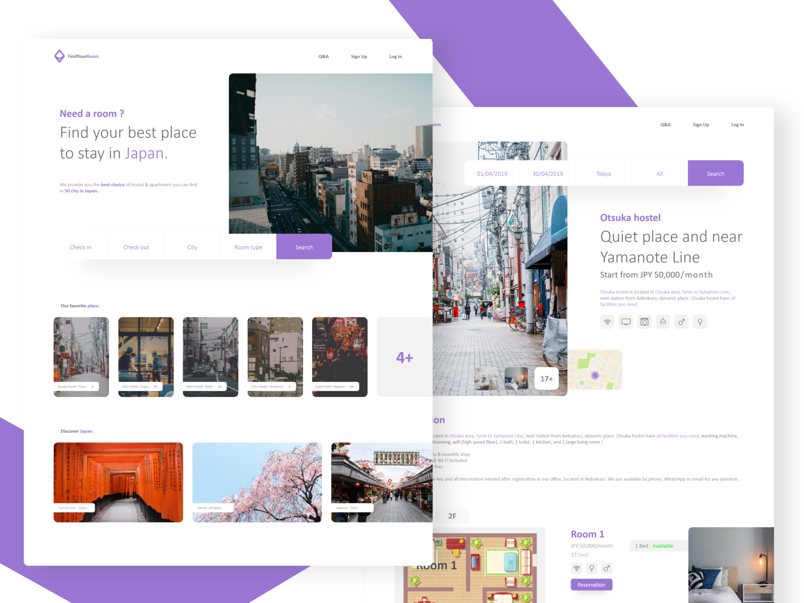 Daily UI - Find your room by Damien on Dribbble
