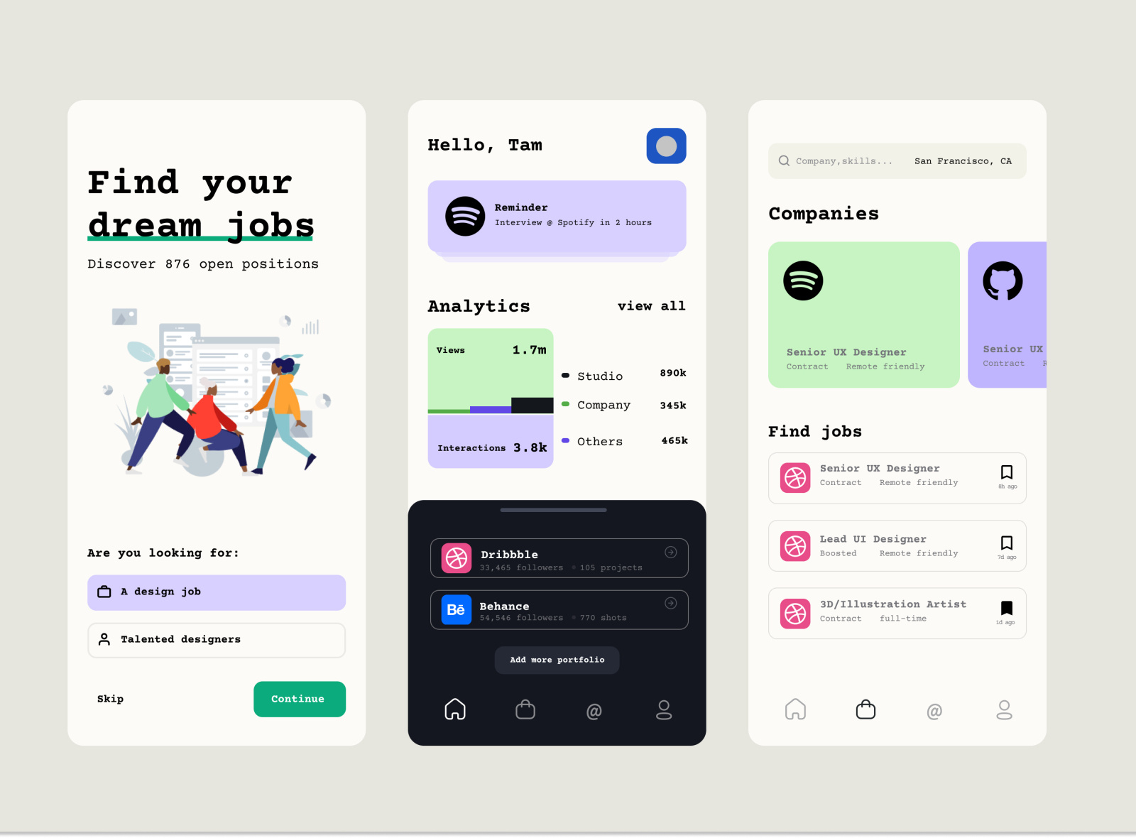 Find A Job Screen by Senhor abdbasit on Dribbble