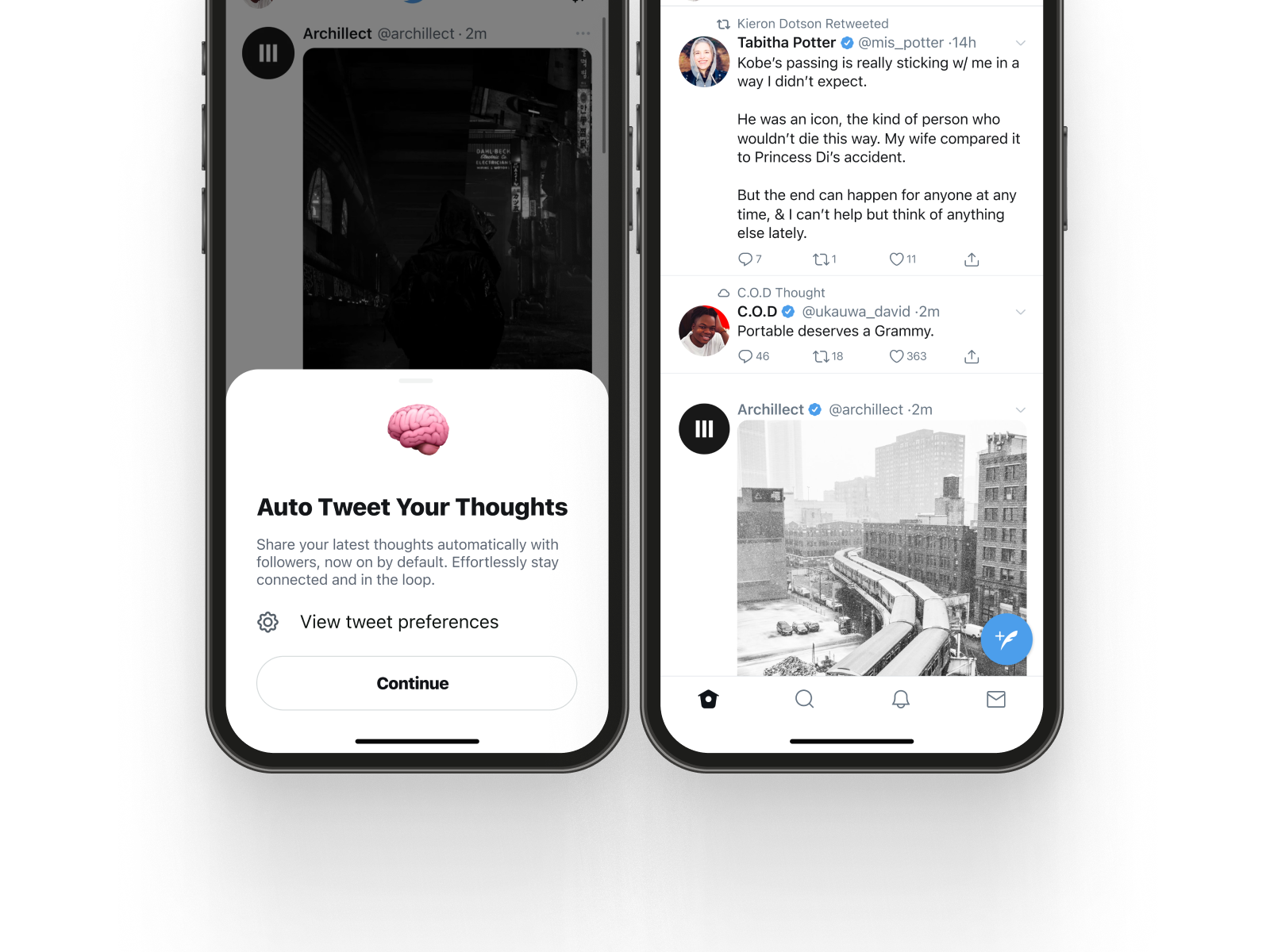 Auto tweet your thoughts by Commissioner of Design™ on Dribbble