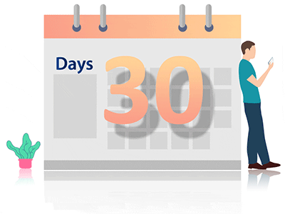 30 Days Left Calendar