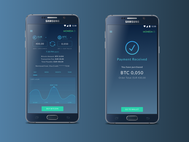 Cryptocurrency App | Confirmation Screen by Bruno L. on Dribbble
