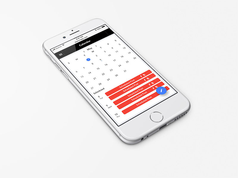 Mobile Calendar by Brittany Guerrero on Dribbble