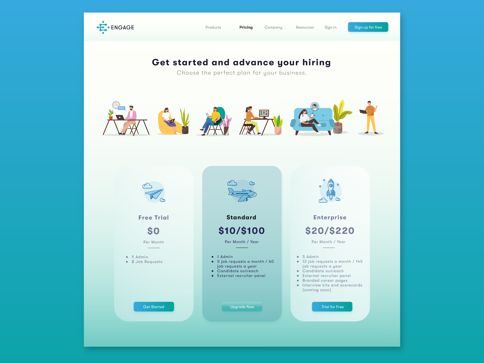 HR Management _Homepage by Vijeesh M Radhakrishnan on Dribbble
