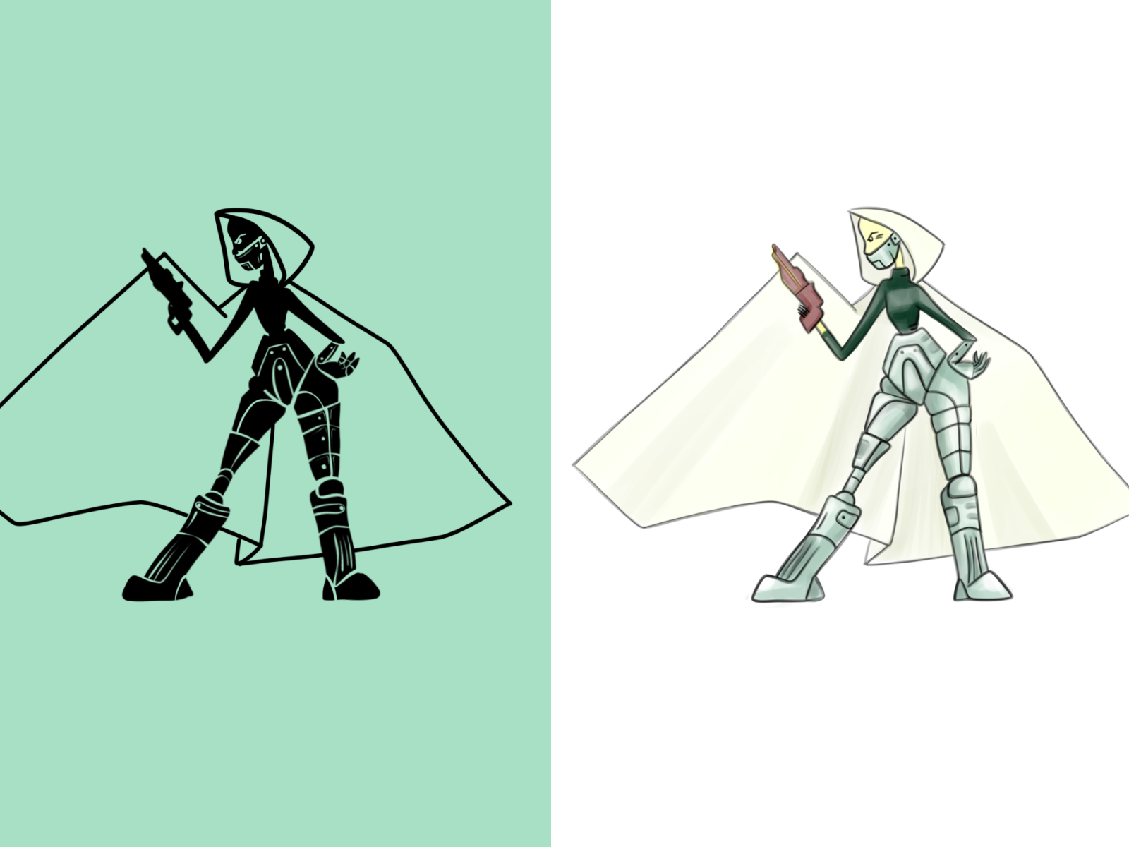 Cyborg lady, the Reptile by Anna Golde on Dribbble