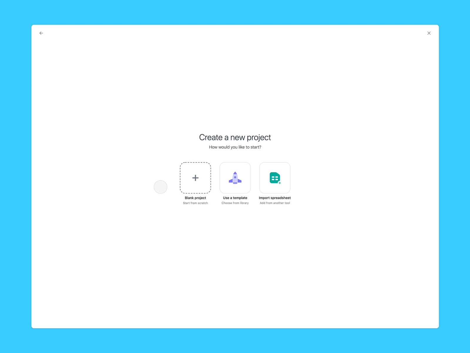 Project creation flow by Tyler Beauchamp for Asana on Dribbble