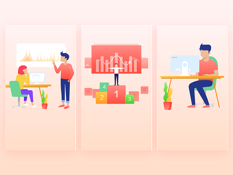 work illustrations by .Z Mr on Dribbble