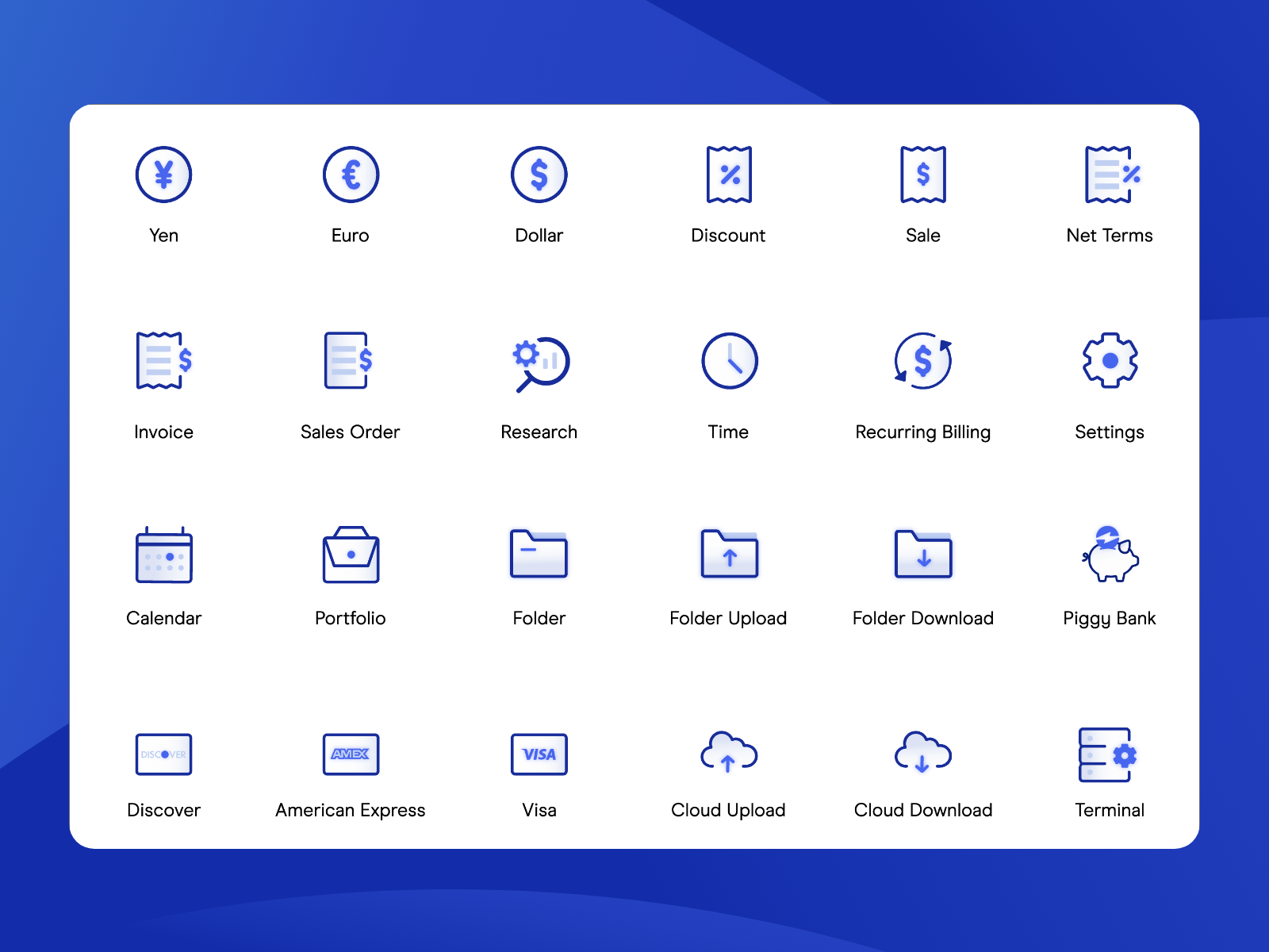 Iconography set for EBizCharge by Kevin Asgari on Dribbble
