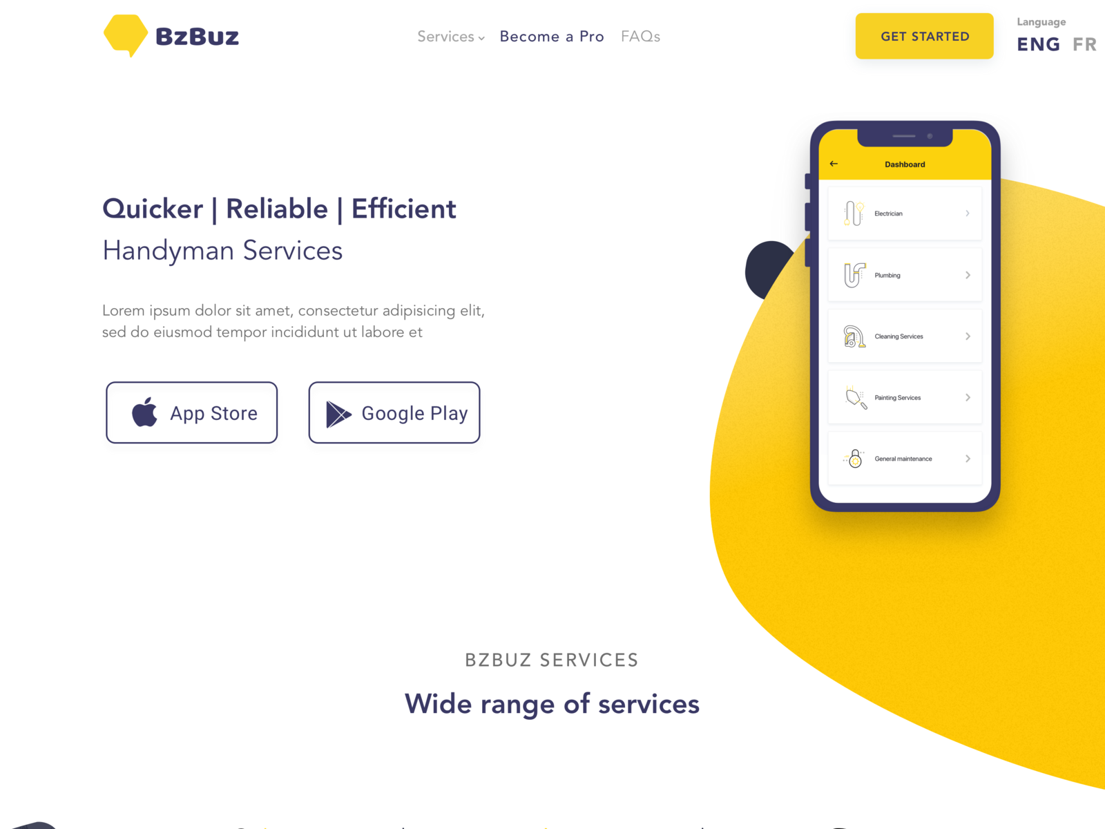 BzBuz Homepage by Shahrukh Azhar on Dribbble