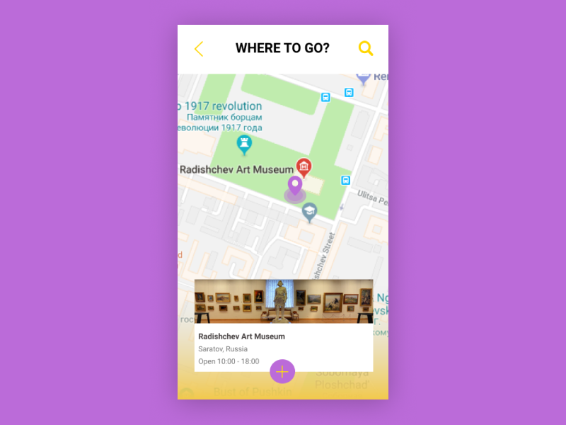 Daily UI 029 - Map by Sonya on Dribbble