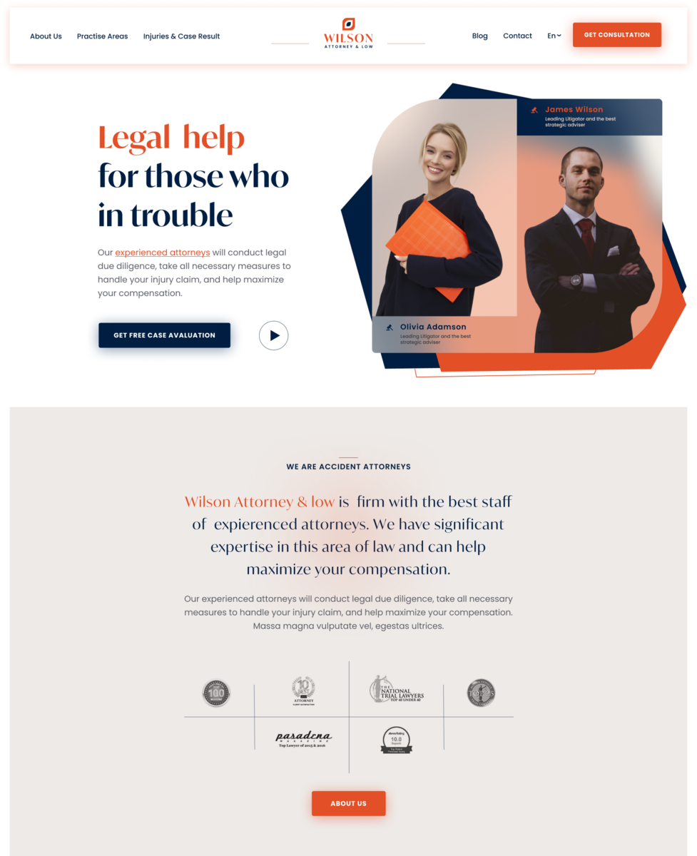 Legal Services Website Redesign by Yaroslava S. on Dribbble