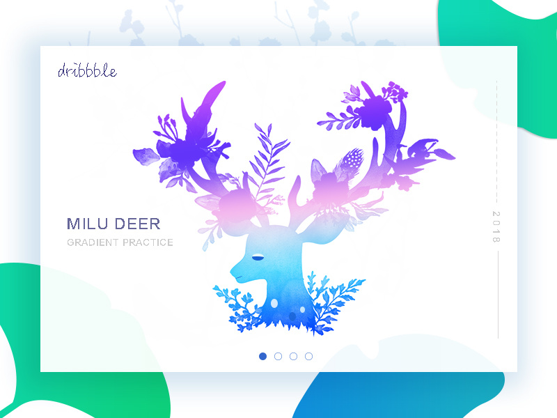 Gradient practice by Zhubajie on Dribbble
