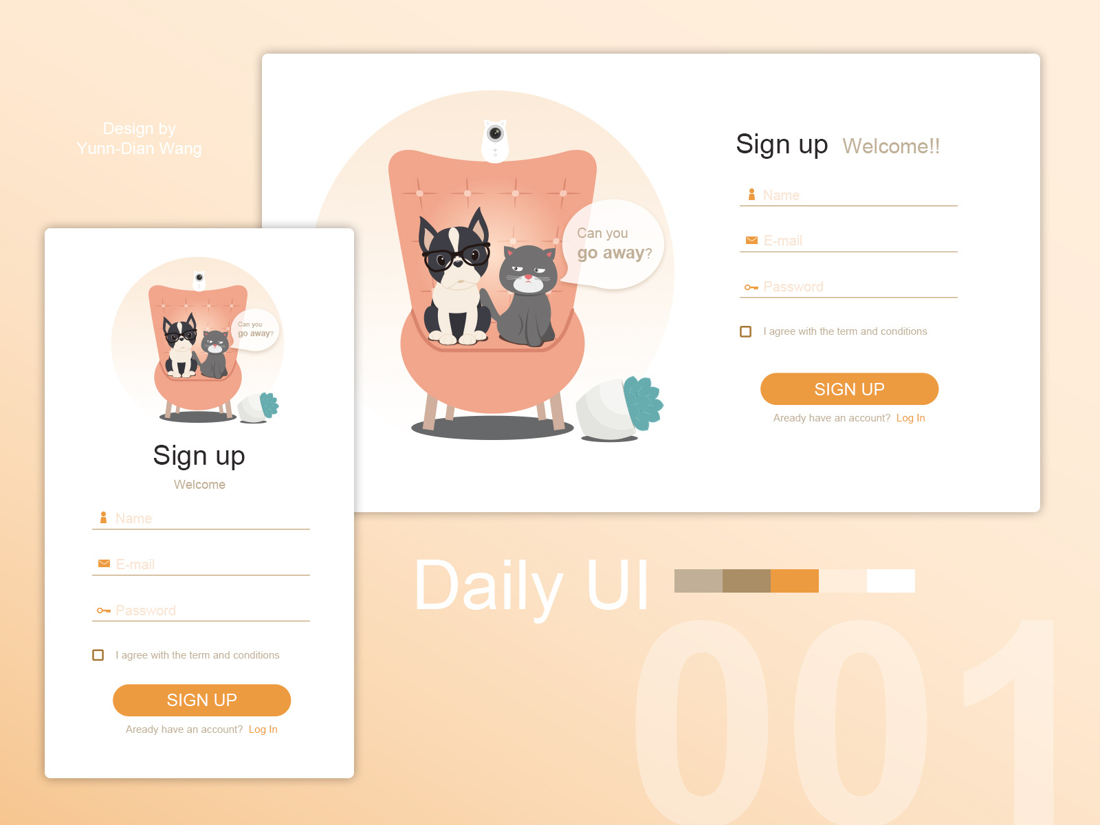 Daily UI --- 001 by YunnDian on Dribbble