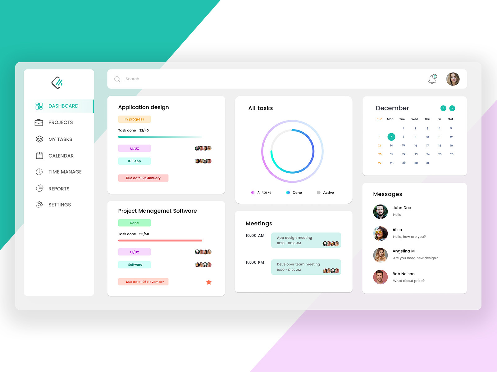 Task Management by Nargiz on Dribbble