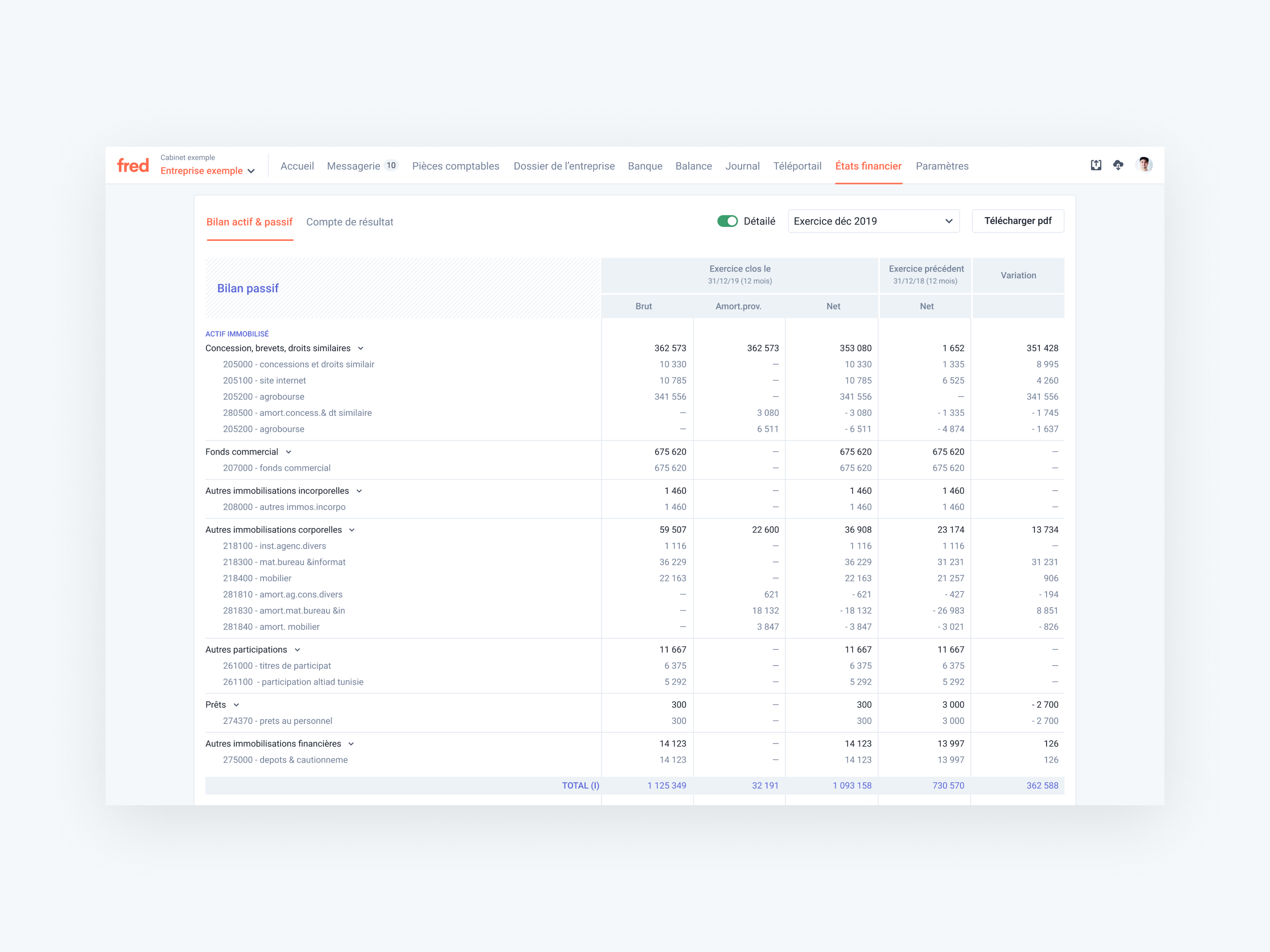Balance sheet & Income statement by Mahedine Yahia on Dribbble