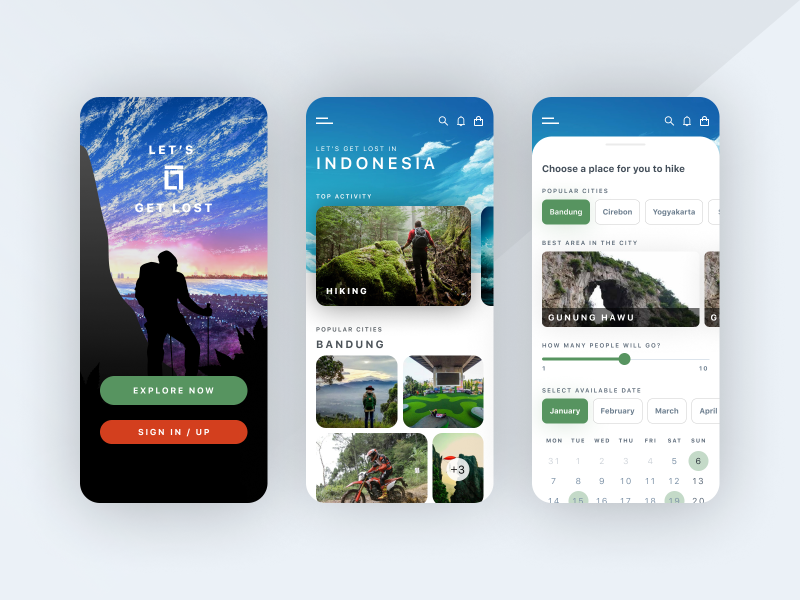 Adventure App by Hendra Gunawan on Dribbble