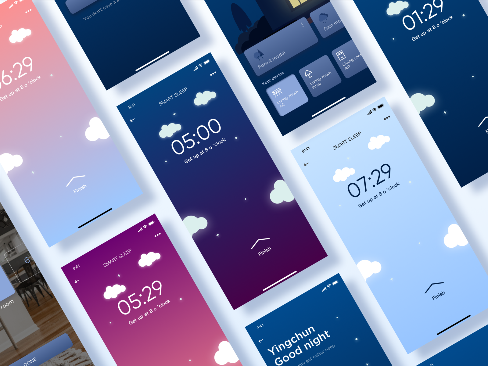Smart home-Smart sleep 3 by Yingchun Hu for UIGREAT Studio on Dribbble