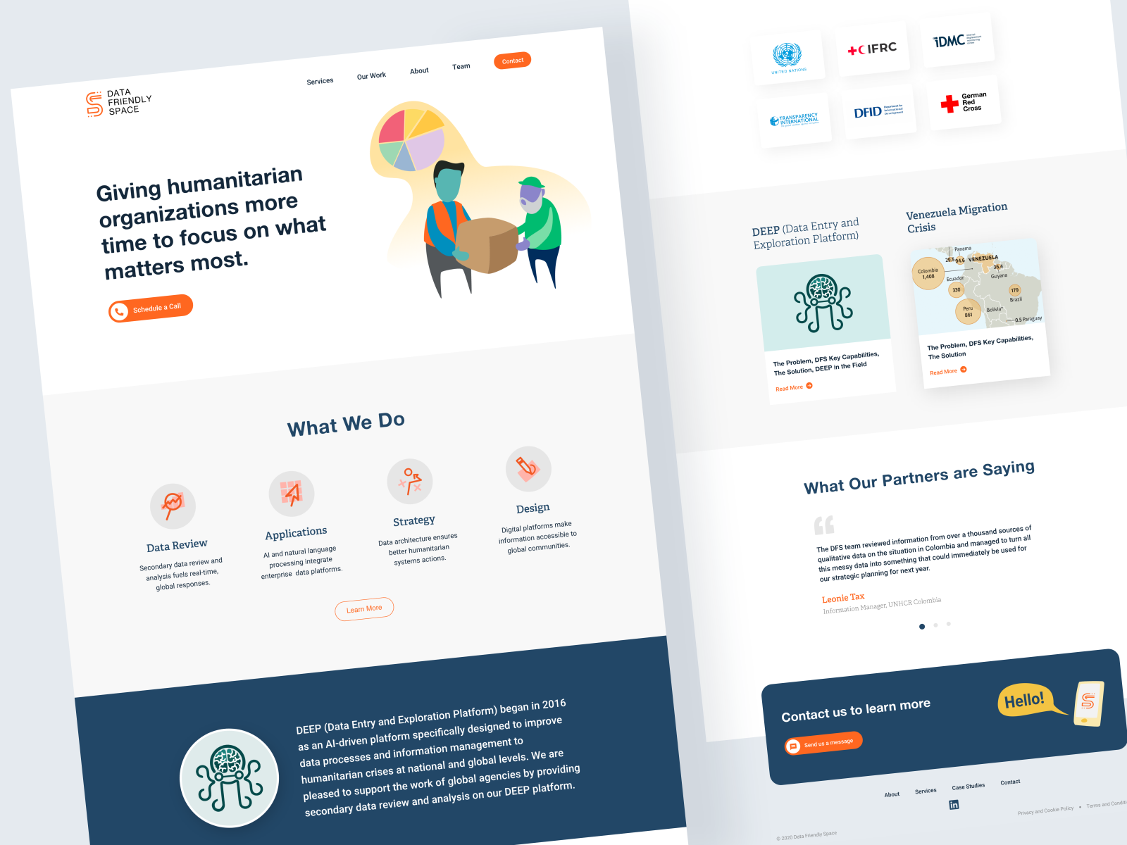 Data Friendly Space Website by Aadarsha Subedi on Dribbble