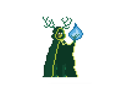 Dribbble - _the_druid_pixel_art.png by Drew Edlund