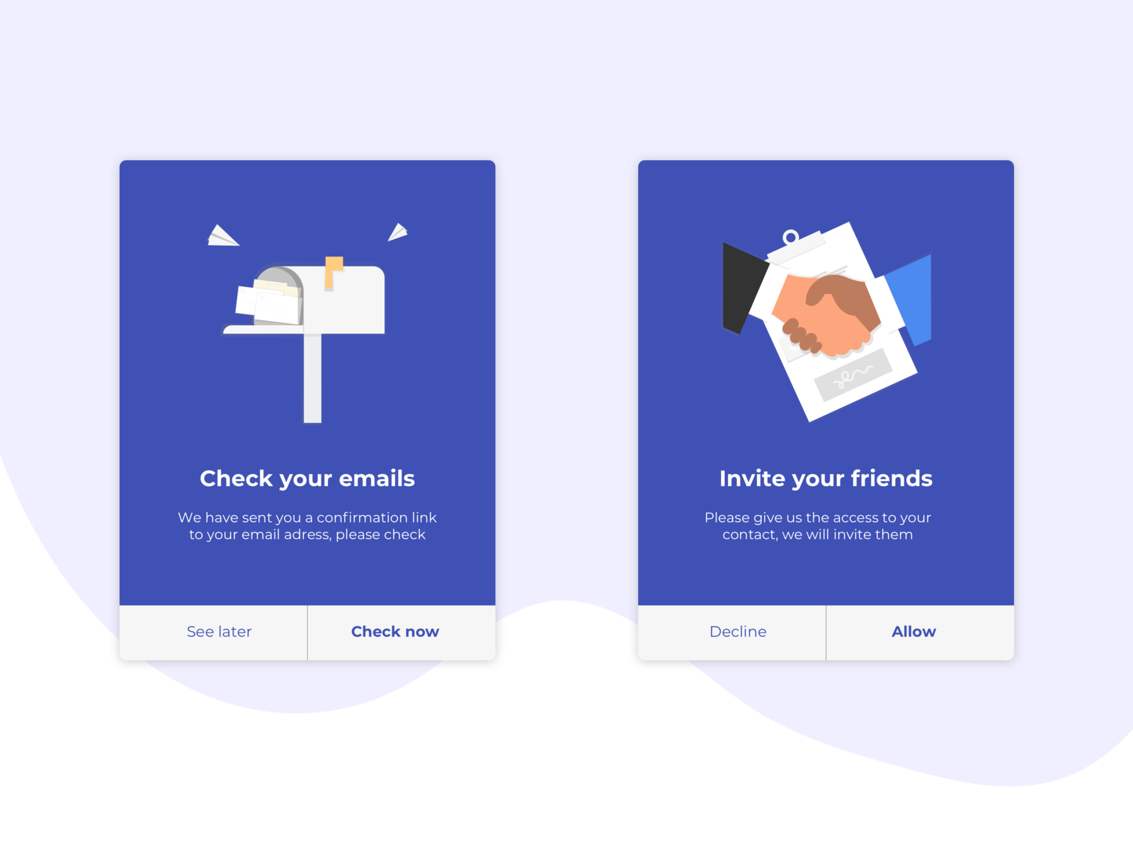 Popup - Daily Ui - Overlay concept by Mathis Freudenberger on Dribbble