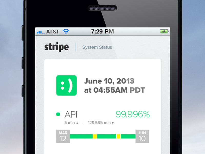 System Status (Mobile) by Ryan Quintal on Dribbble