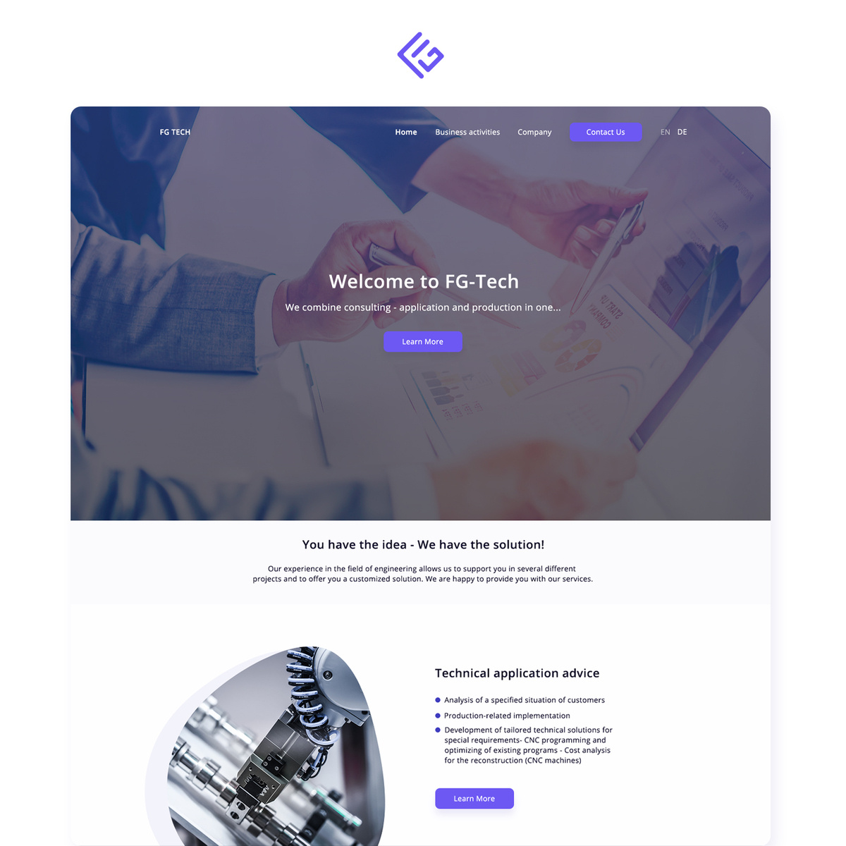 FG TECH by Enis Shala on Dribbble