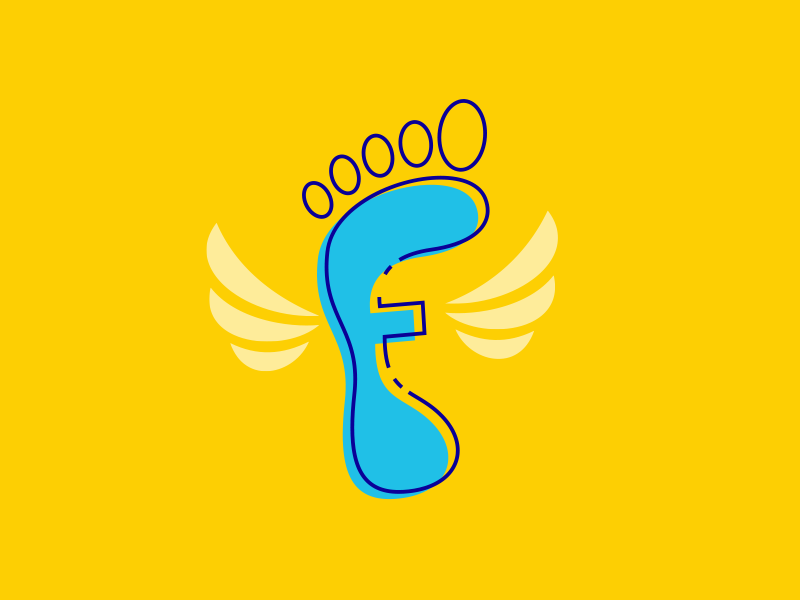 F is for Foot by Darcy Taj on Dribbble