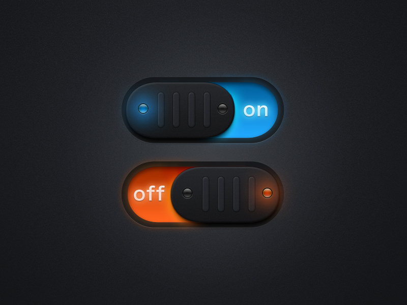 Button(On&Off) by Battle PAN on Dribbble