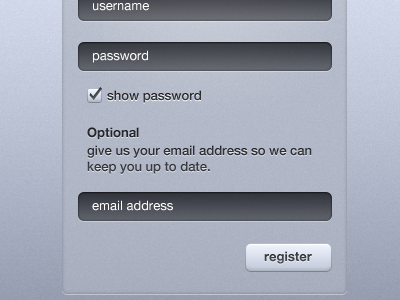 Simple Clear Web Forms by Court Kizer on Dribbble