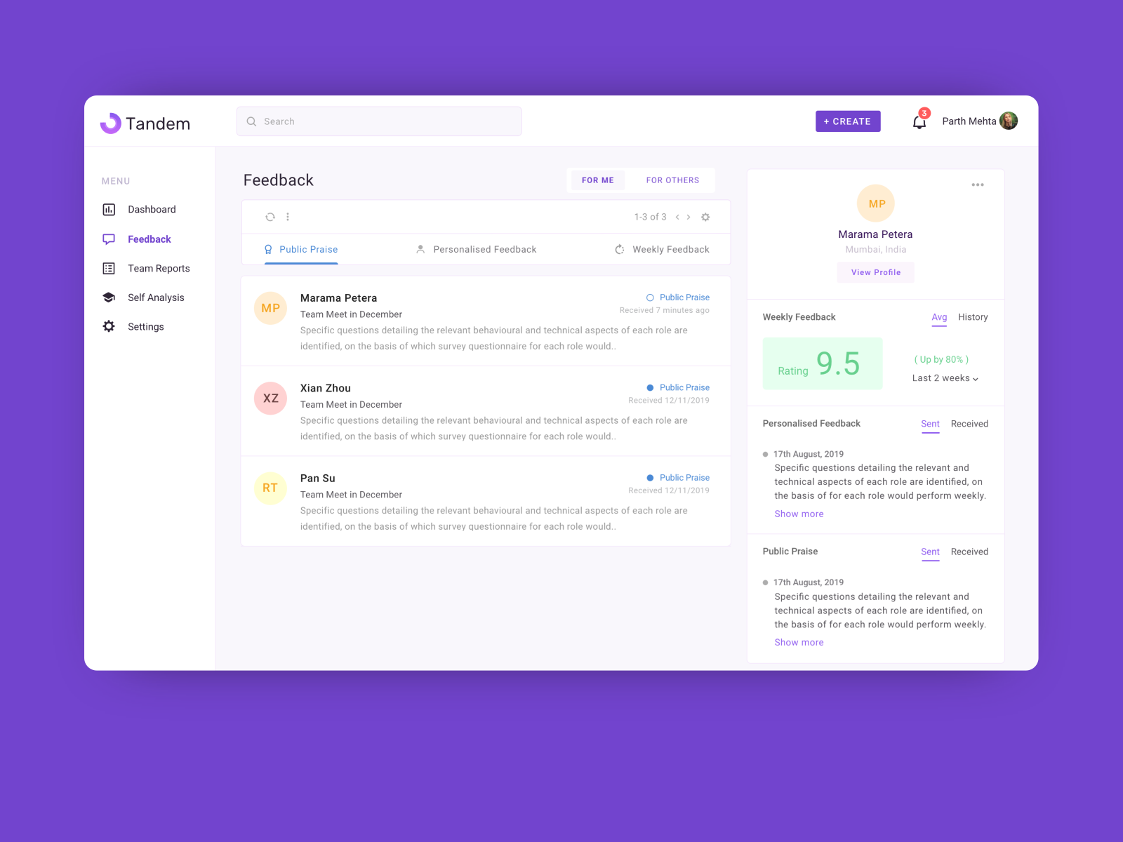 Employee Engagement System by Parth Mehta on Dribbble