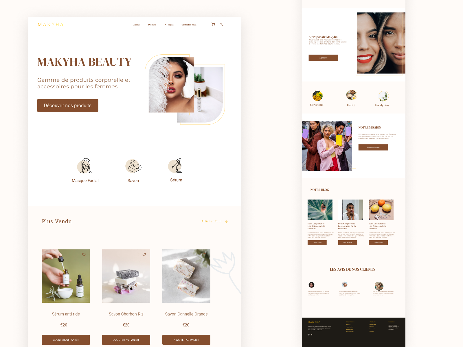 Cosmetic Lading Page by Ulrich on Dribbble