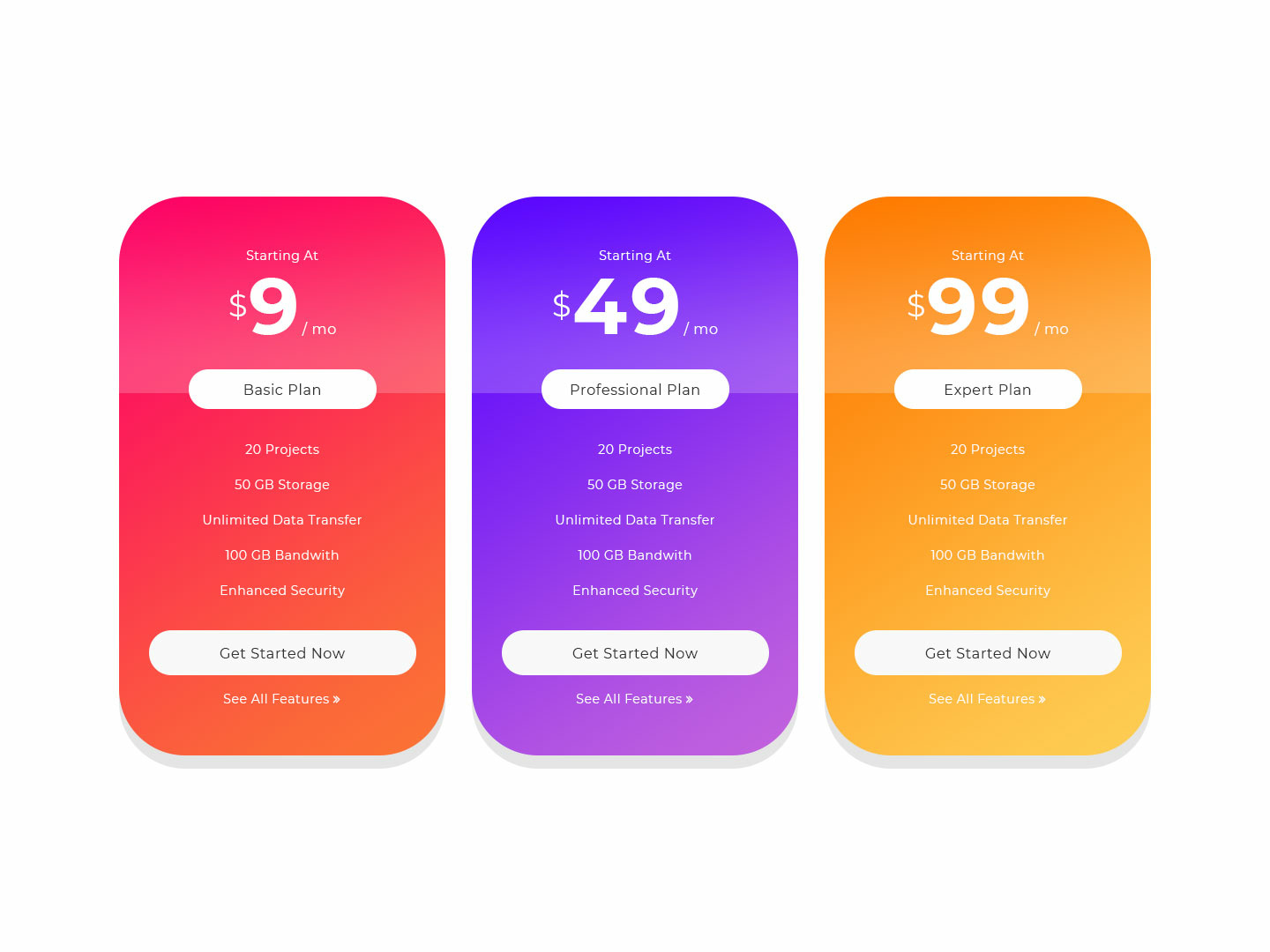 Price Table Template by khairuzzaman Mridha on Dribbble