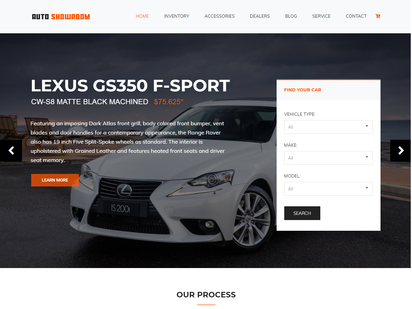 Auto Showroom Website Design by khairuzzaman Mridha on Dribbble